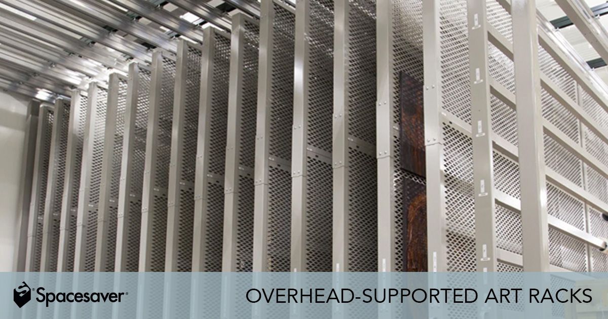 Overhead-Supported Art Rack | Spacesaver Art Racks