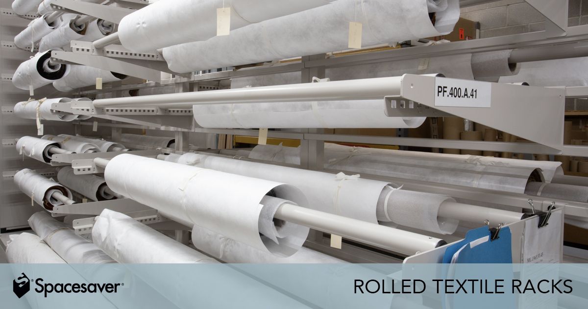 Rolled Textile Rack | Spacesaver Storage Solutions