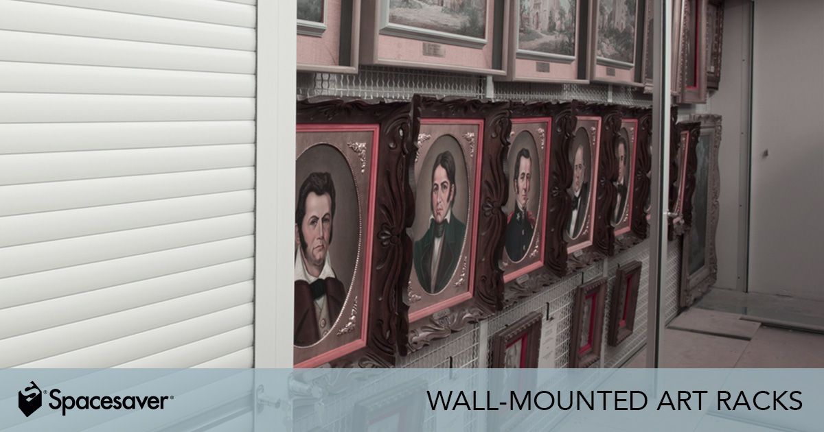 Wall-mounted Art Screen | Spacesaver Art Racks