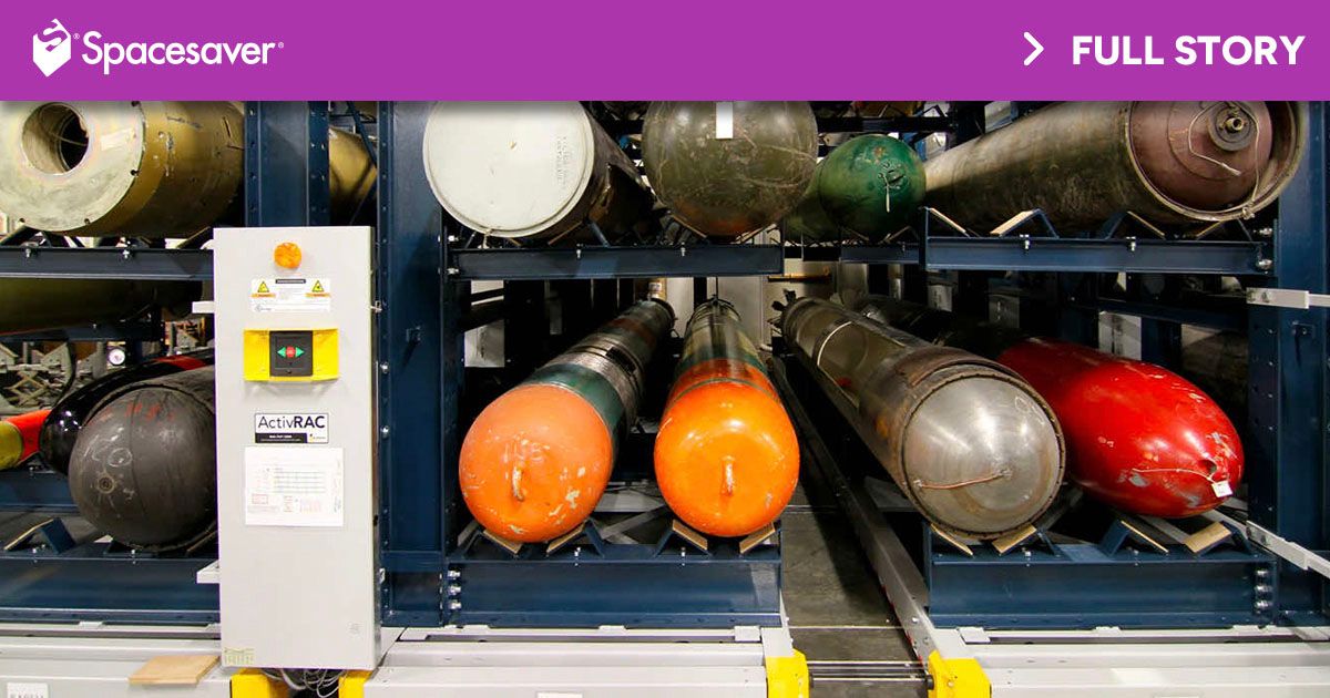 Torpedoes Get Moving with Heavy-duty Museum Storage